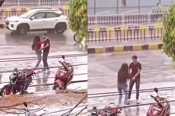 Viral Video: Monsoon romance! Adorable Couple's 'Mast' rain dance is ...