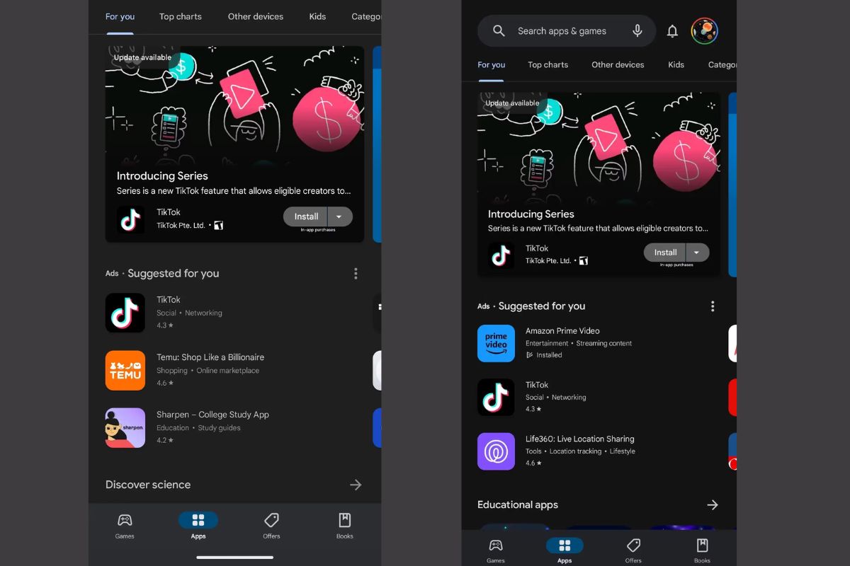 Google Play Store Testing New Black For Its Dark Theme; May Refine The ...