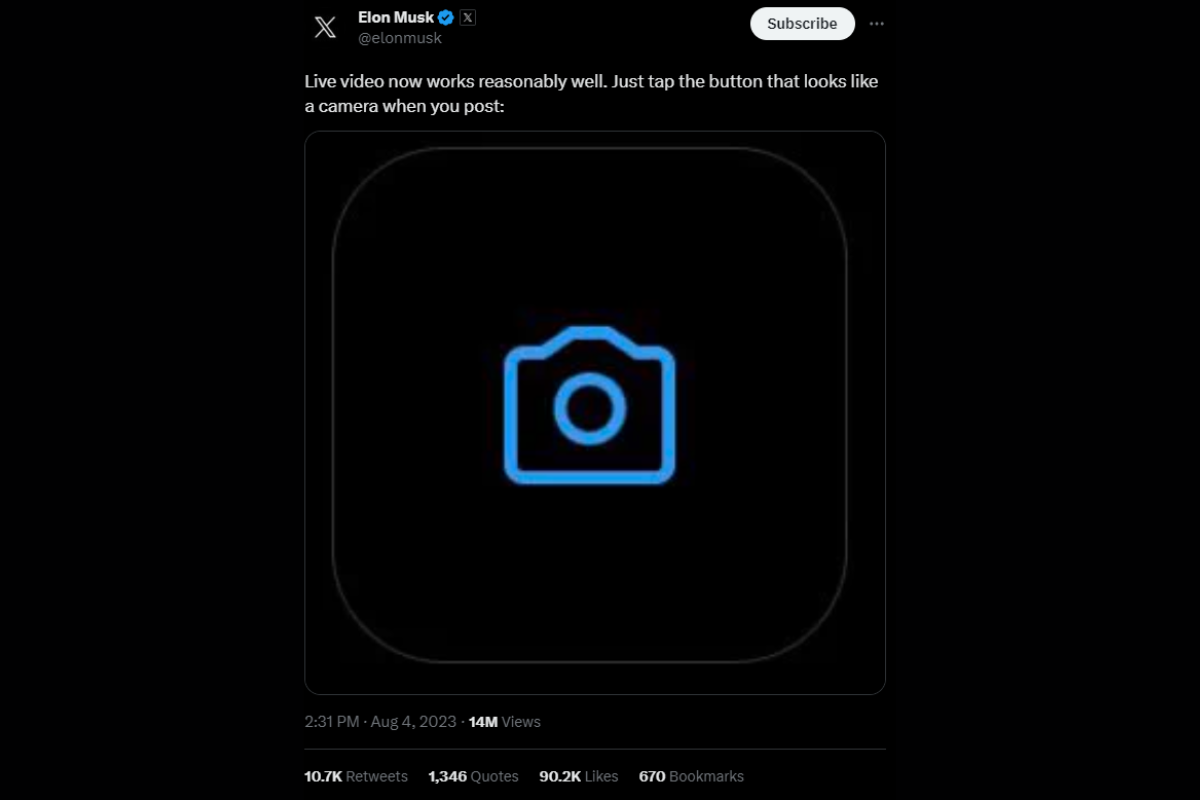 Elon Musk announces new feature for X, users can now stream live videos ...